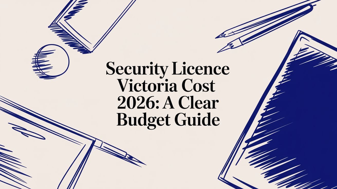 Security Licence Victoria Cost 2026: A Professional Budget Guide